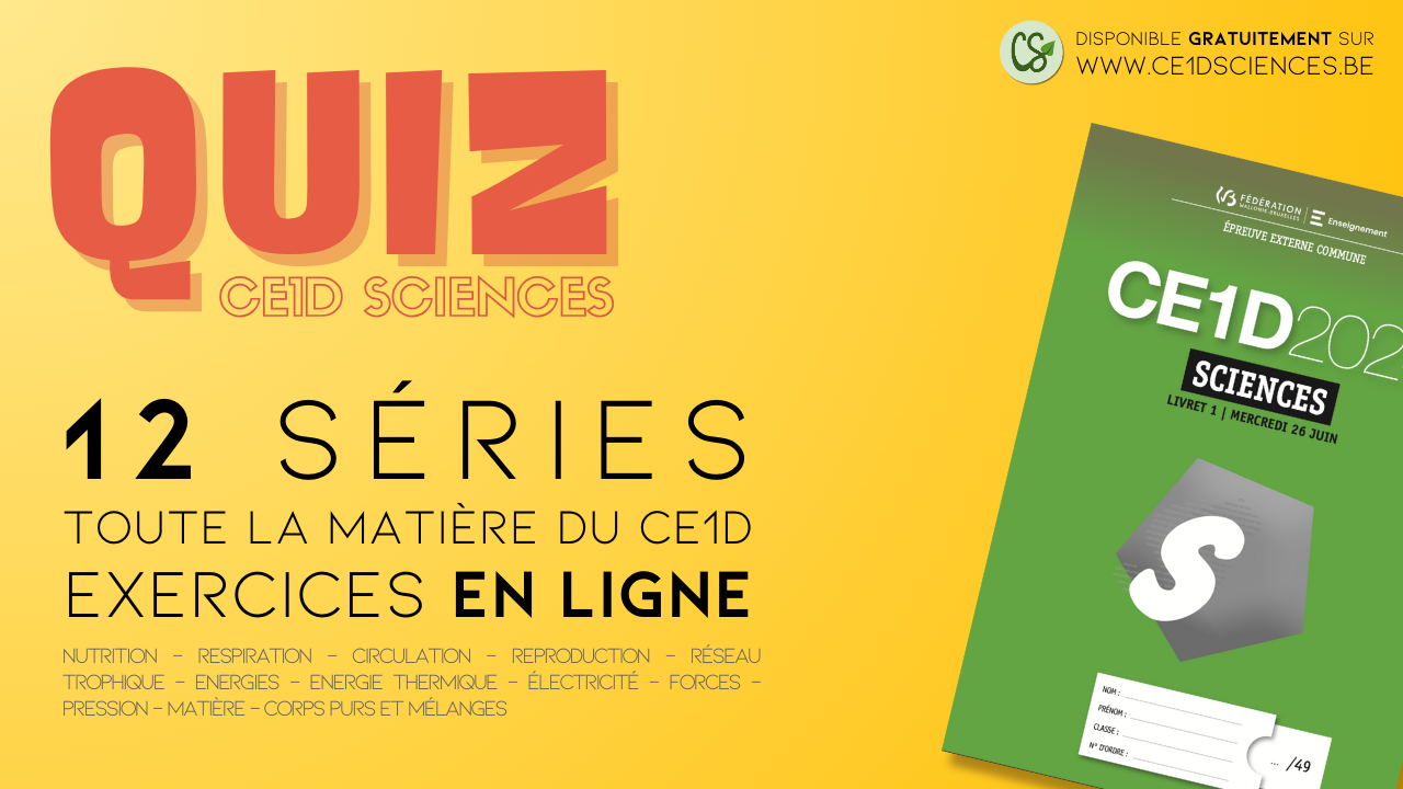 CE1D Sciences | Quiz 🧩